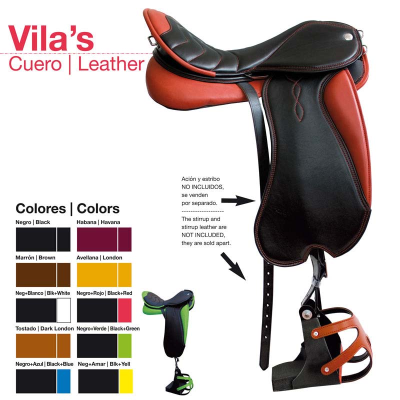 Selle Zaldi Raid Vila's Cuir - SN Equitation